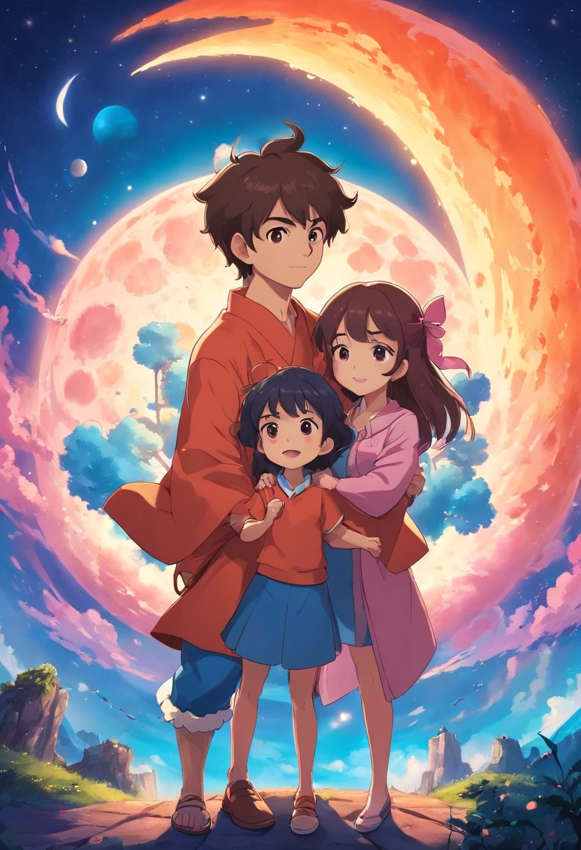 Stable Diffusion Prompt: Epic anime poster showcasing vibrant ...