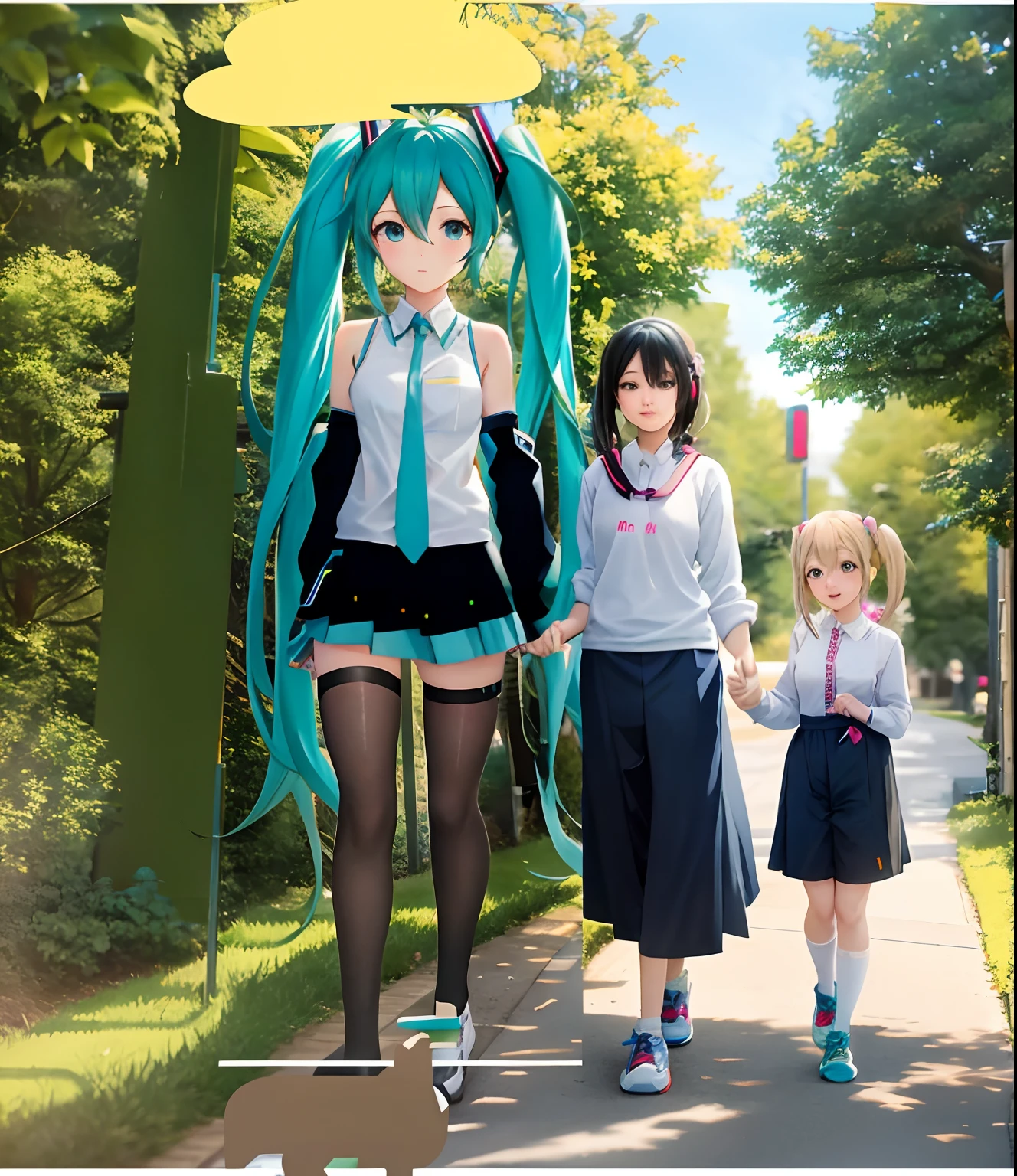 Stable Diffusion Prompt: Anime characters dressed in school uniforms ...