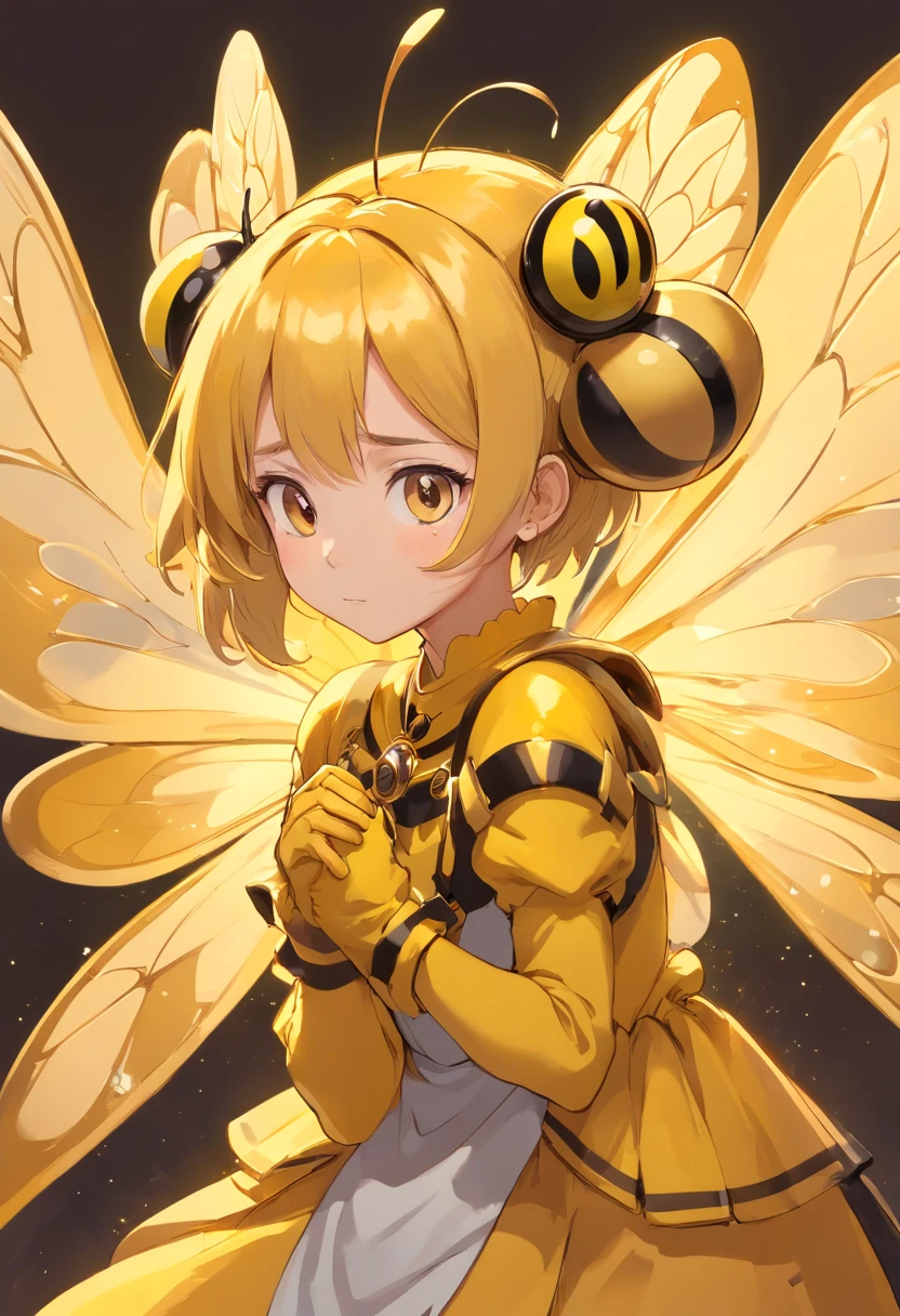 Stable Diffusion Prompt: A close up of a person in a bee costume ...