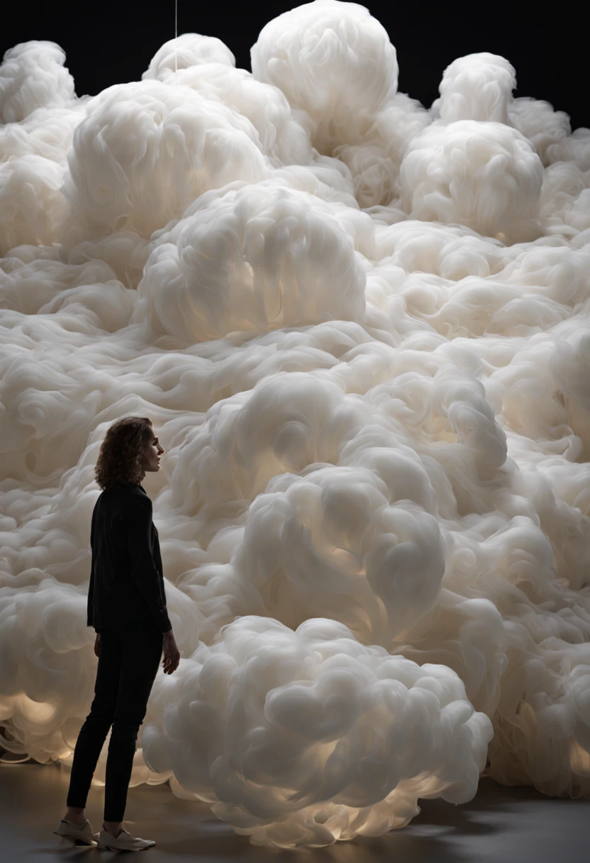 Stable Diffusion Prompt: Minimalist white slime eerie close-up evokes ...