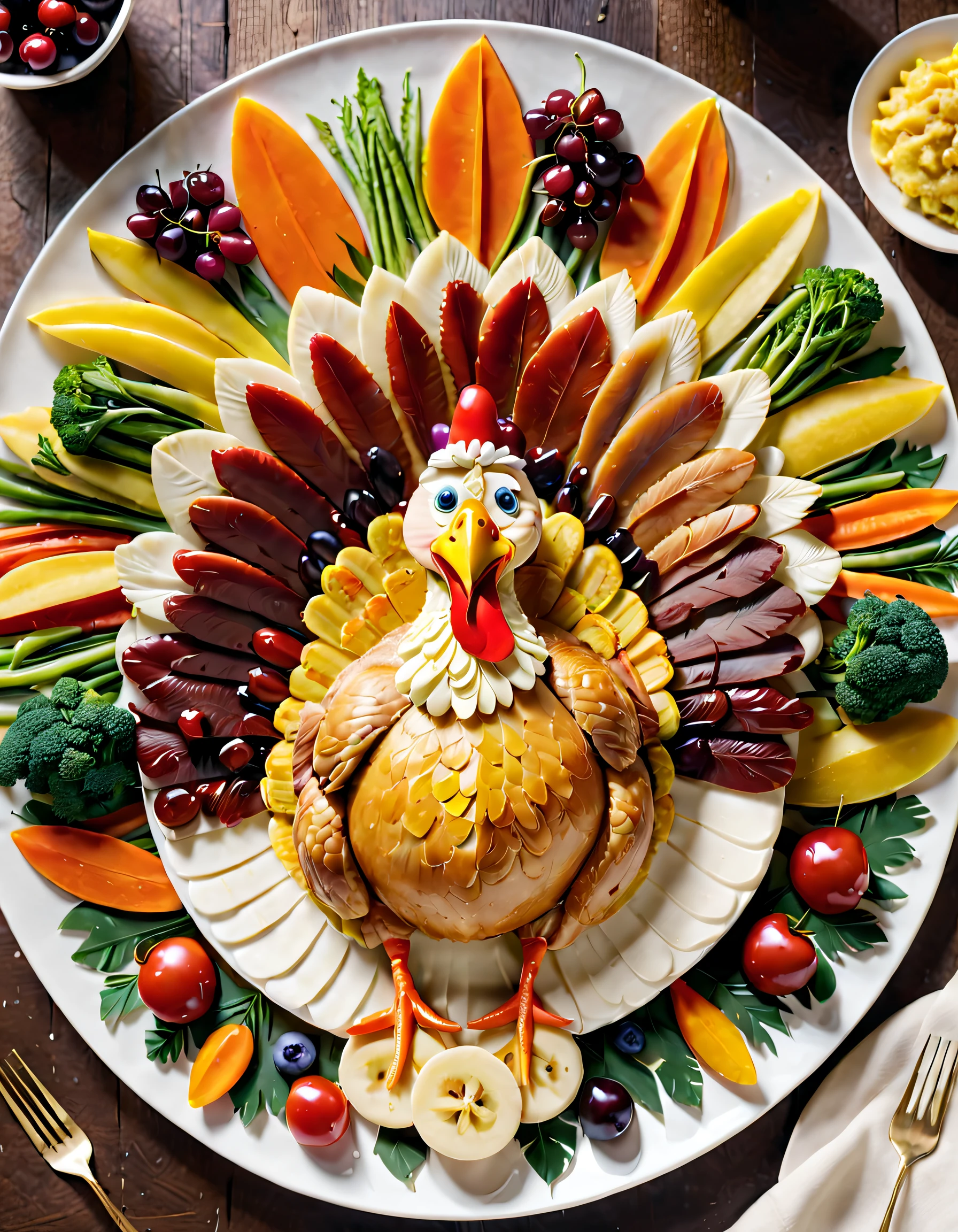 Stable Diffusion Prompt: Delicious turkey plate for perfect holiday ...