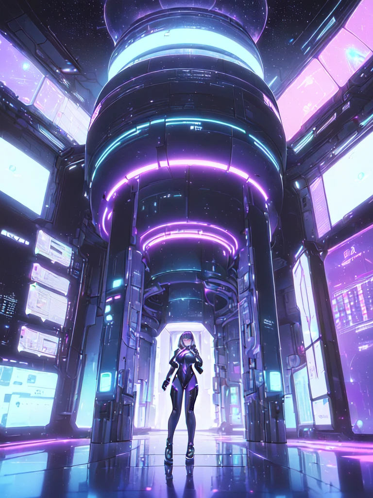 Stable Diffusion Prompt: Futuristic 20-year-old woman in white and ...