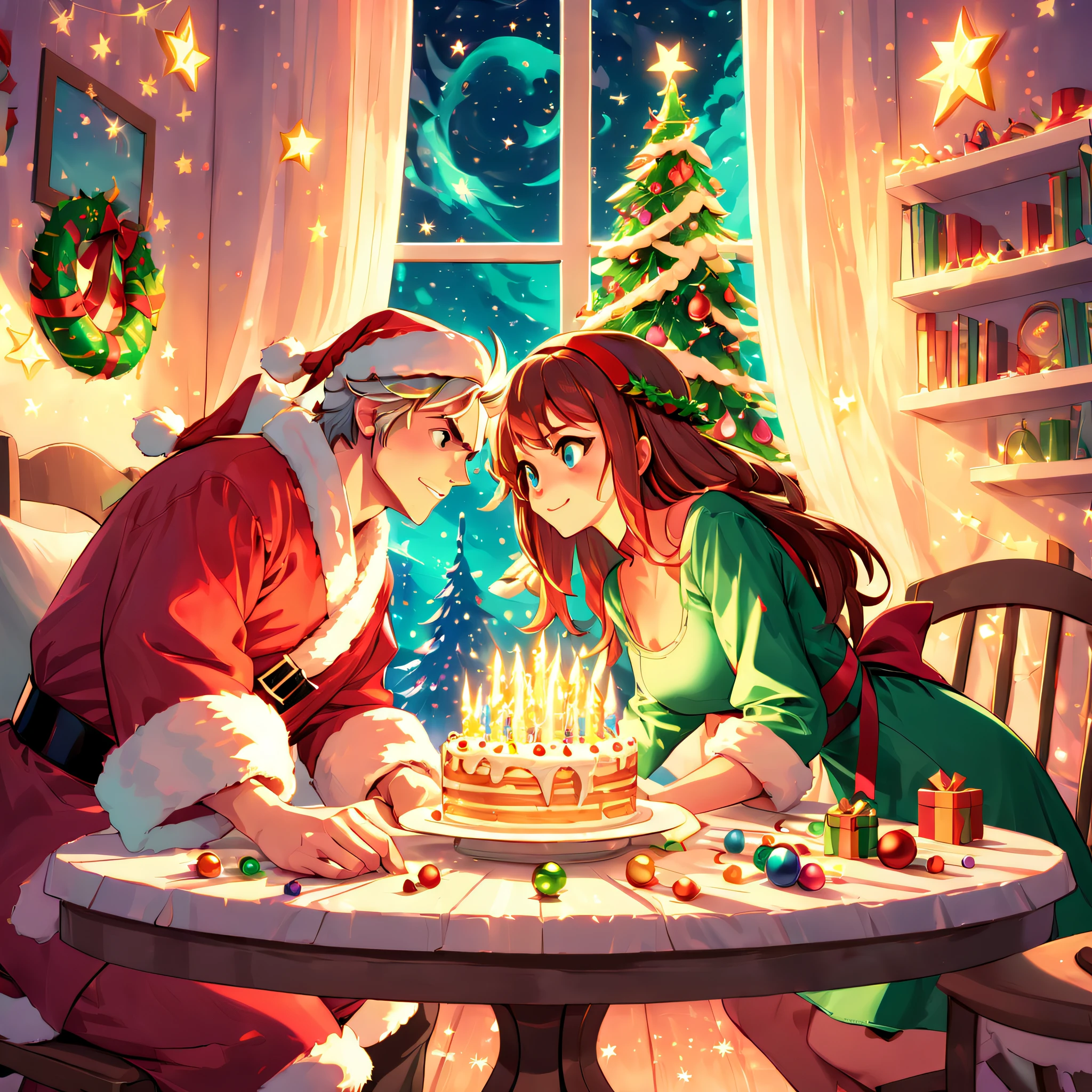 Stable Diffusion Prompt: High-quality HD anime Christmas wallpapers for ...