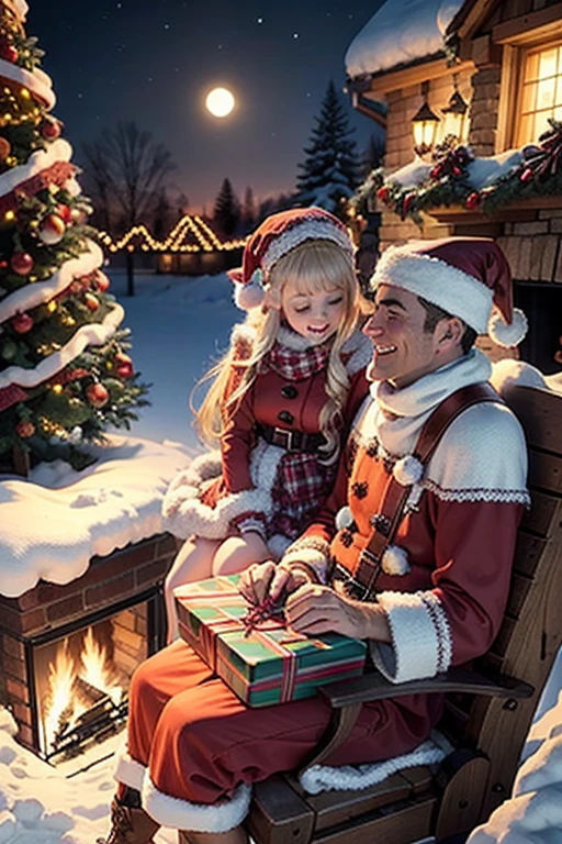 Stable Diffusion Prompt: Colorful Christmas stickers capture festive ...