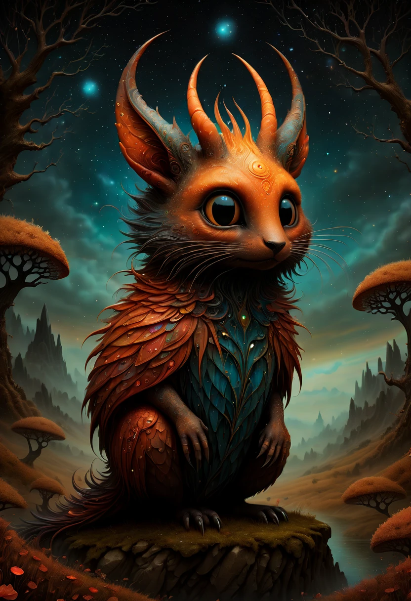 Stable Diffusion Prompt: Magical Fantasy Creature, by Andy Kehoe, (best quality, masterpiece
