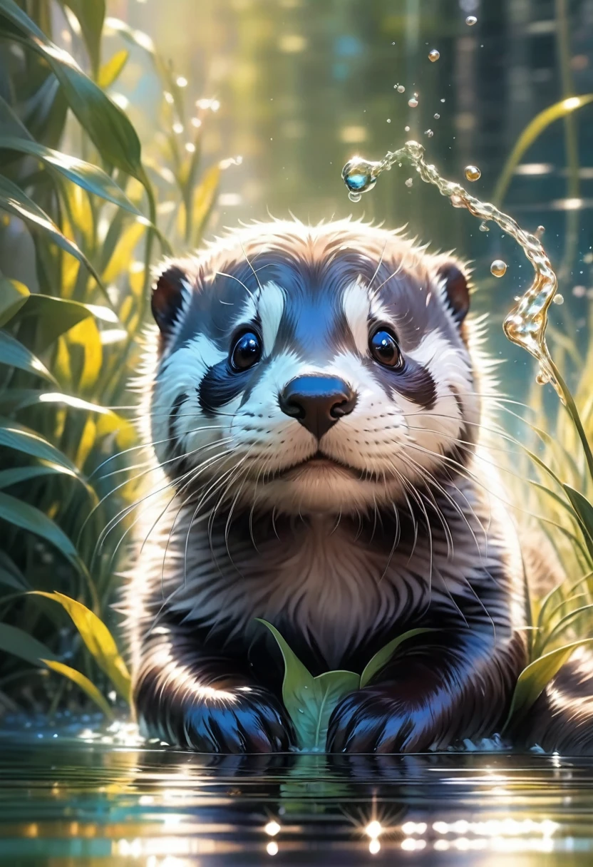 Stable Diffusion Prompt: Stunning high-res otter artwork showcasing ...