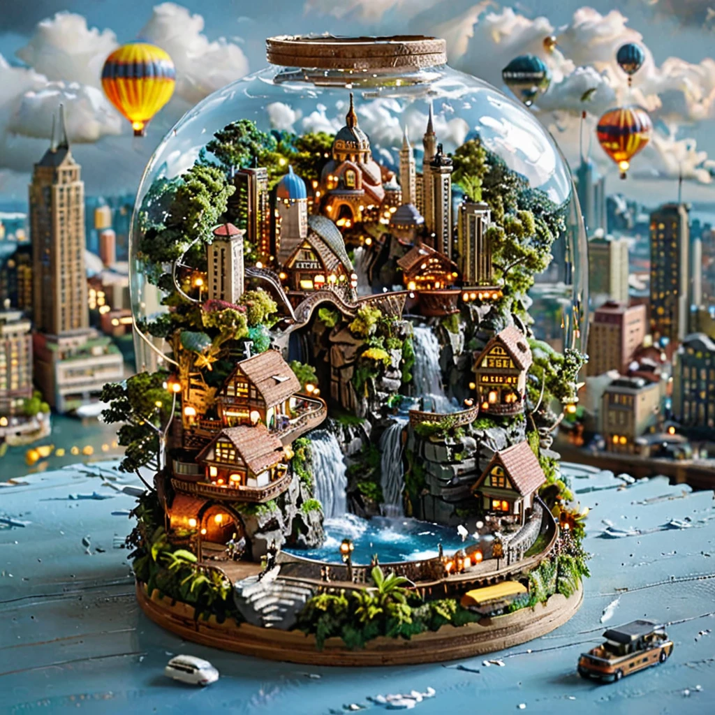 Stable Diffusion Prompt: Tilt-shift photography creates miniature ...