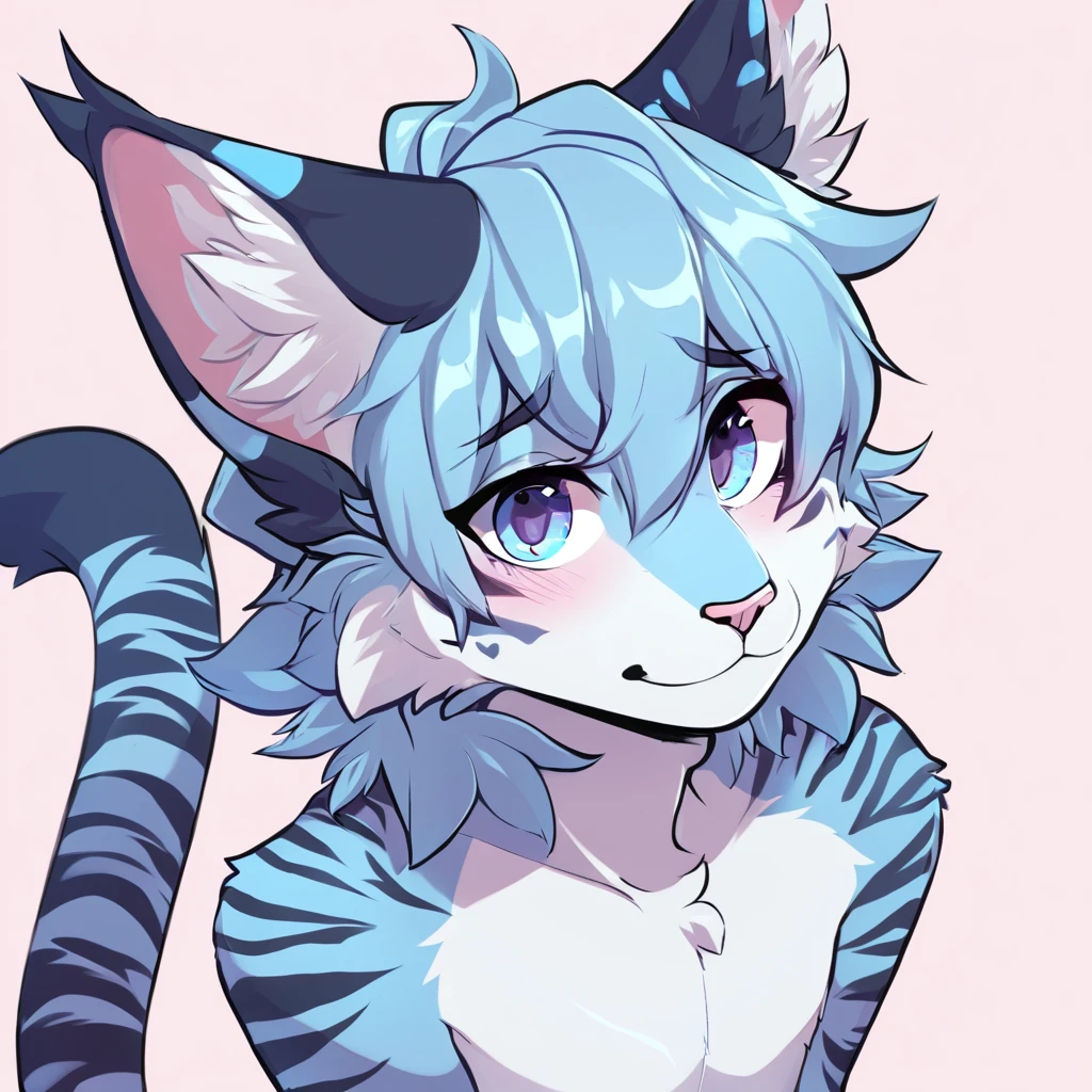 Stable Diffusion Prompt: Adult striped anthropomorphic cat with unique ...