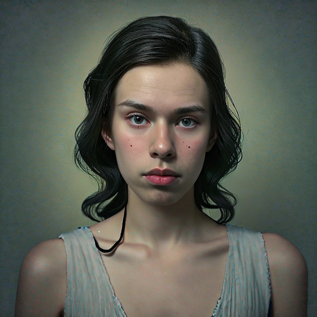 Stable Diffusion Prompt: Woman with necklace looking at camera, stylish ...