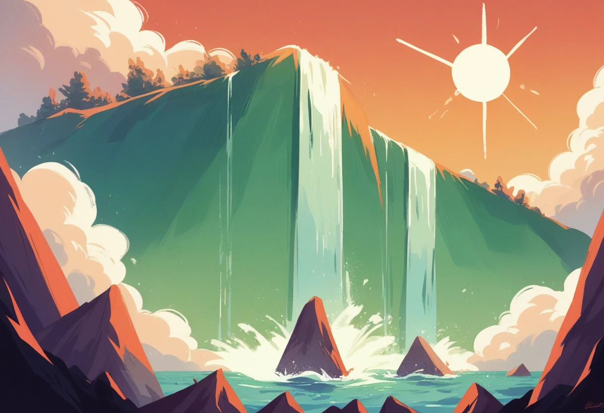 Stable Diffusion Prompt: Create a vibrant, panoramic landscape of ...