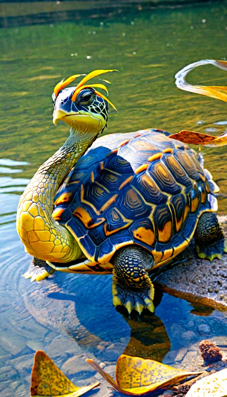 Stable Diffusion Prompt: Discover incredible river-bottom turtles ...