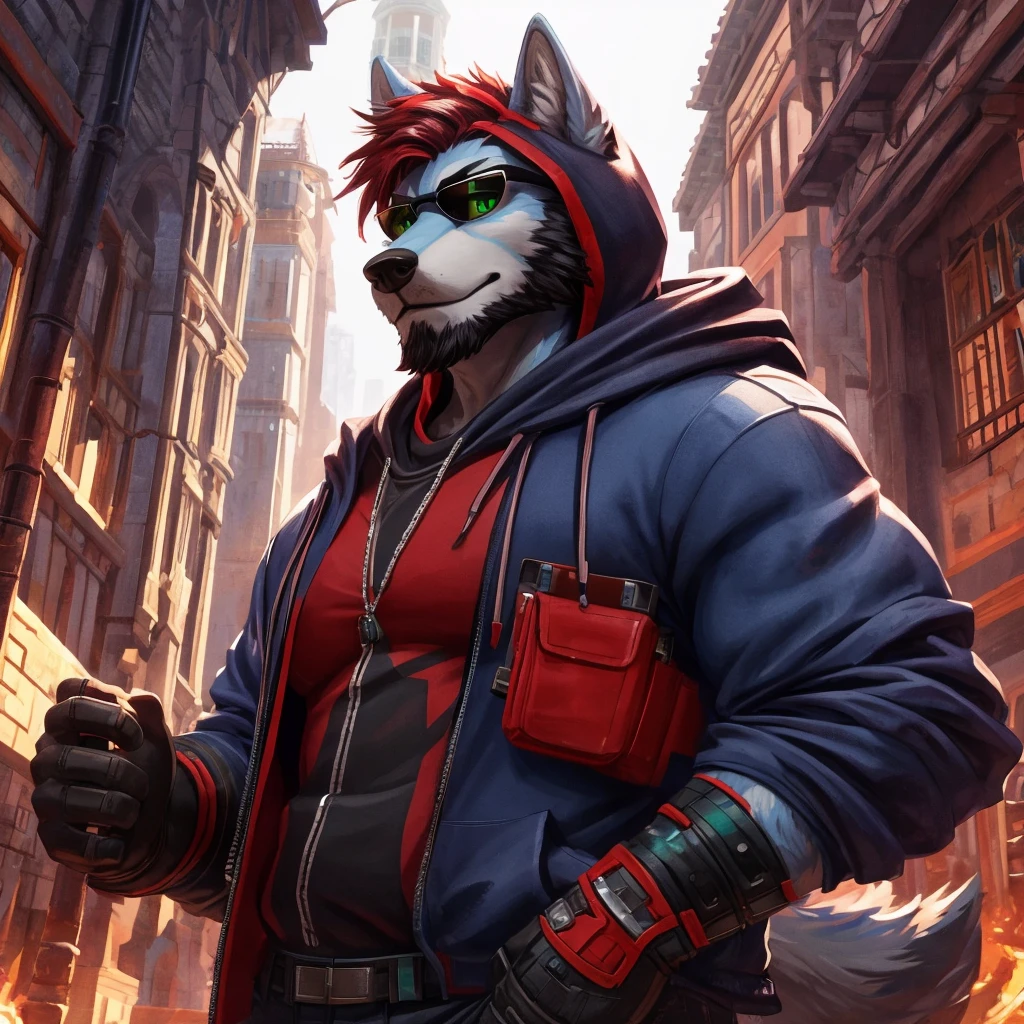 Stable Diffusion Prompt: High-quality 4K anthro wolf artwork, ultra ...