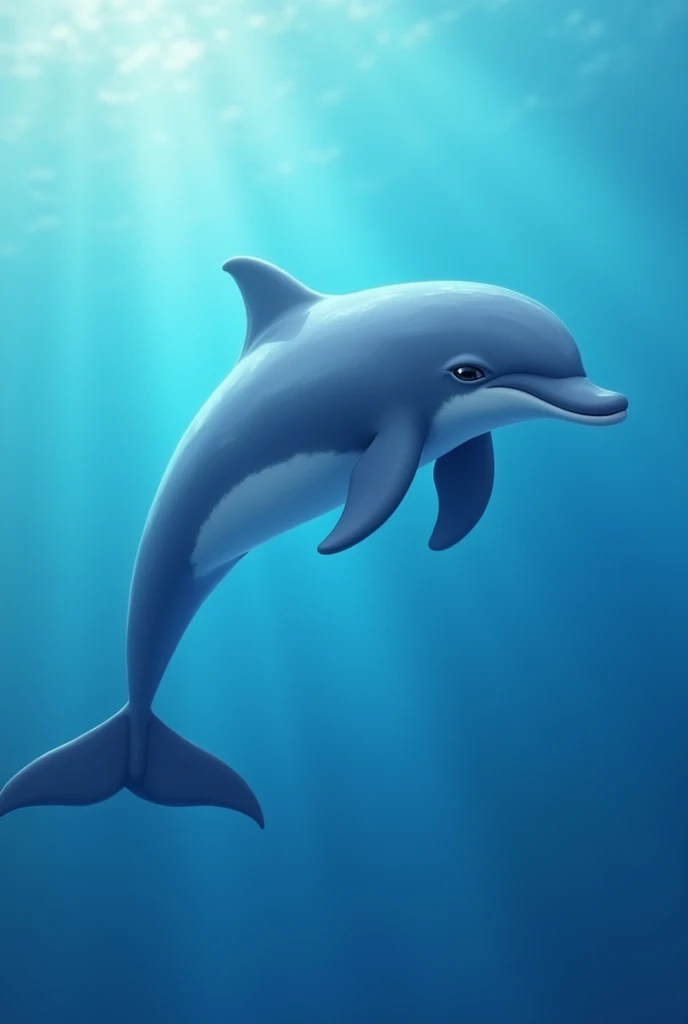 Stable Diffusion Prompt: Photorealistic animated blue dolphin sideways ...