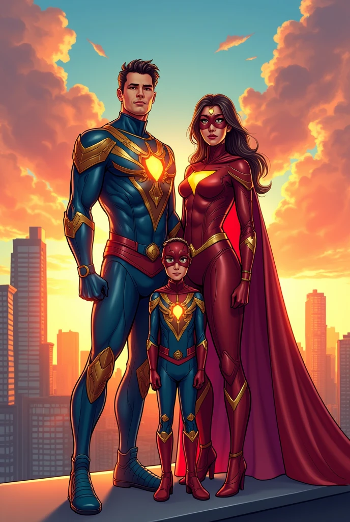 Stable Diffusion Prompt: Huankpym with family in hero costumes ...