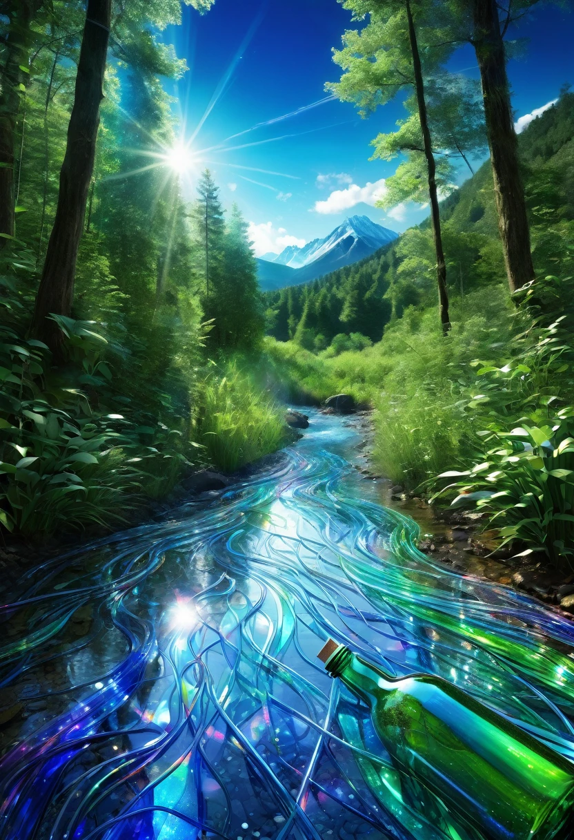 Stable Diffusion Prompt: Plastic bottle art highlights recycling's ...