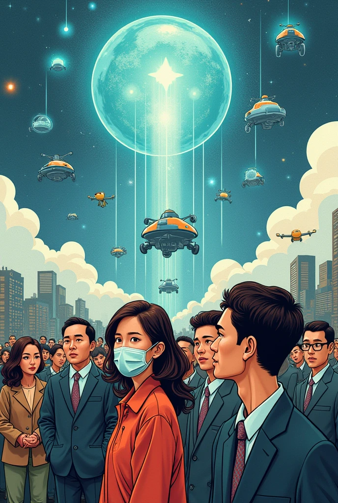 Stable Diffusion Prompt: Tech growth shapes politics: future change or chaos?