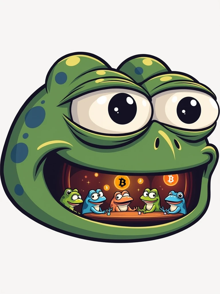 Stable Diffusion Prompt: Five frogs chat at a bar: lively amphibian ...