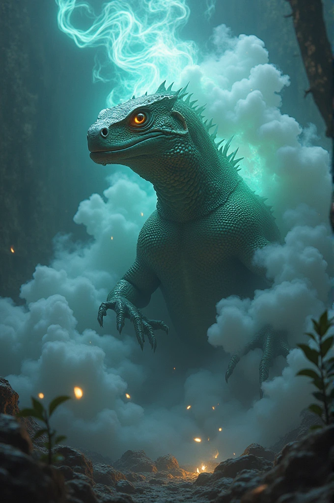 Stable Diffusion Prompt: Smoking Lizard: Unique, fiery tattoo artistry ...