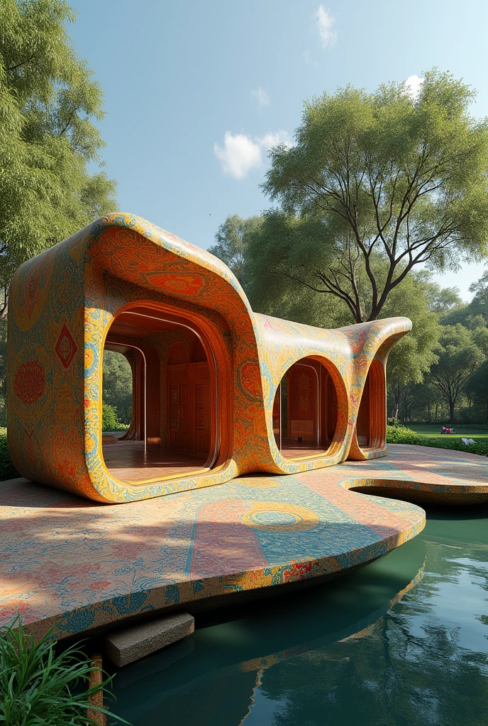 Stable Diffusion Prompt: Design a versatile exhibition pavilion for ...