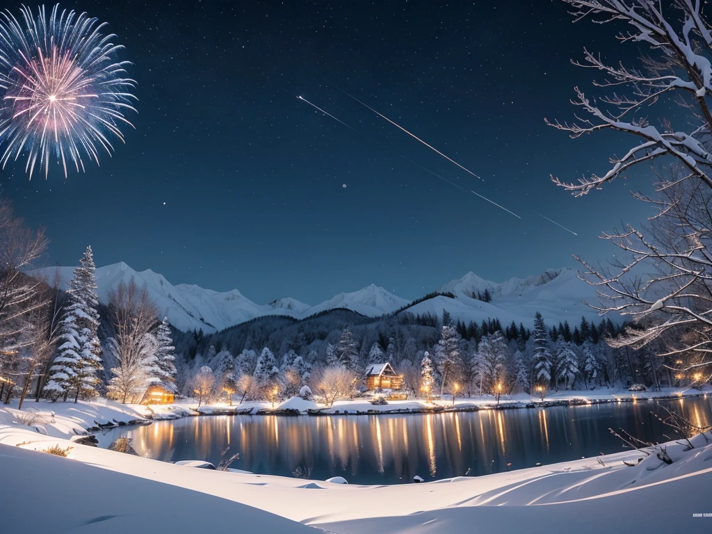 Stable Diffusion Prompt: Dreamscape: Full moon illuminates snowy night ...