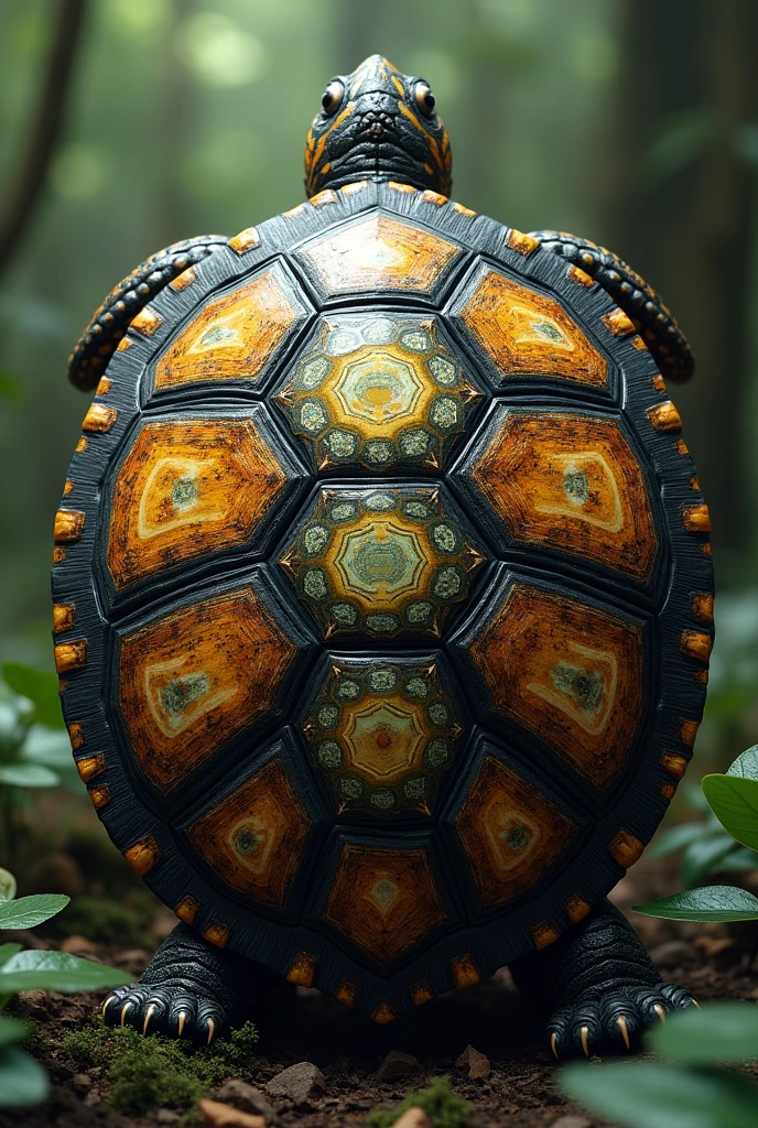 Stable Diffusion Prompt: Turtle shell design offers durable, eco-friendly protection solutions
