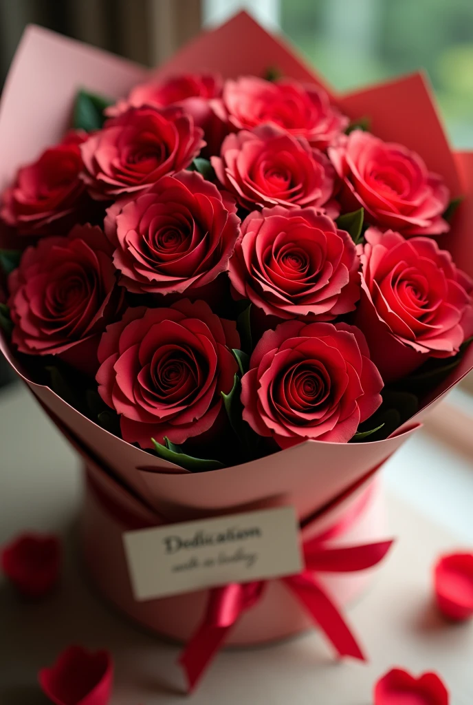Stable Diffusion Prompt: Realistic 100 Red Roses bouquet with ...