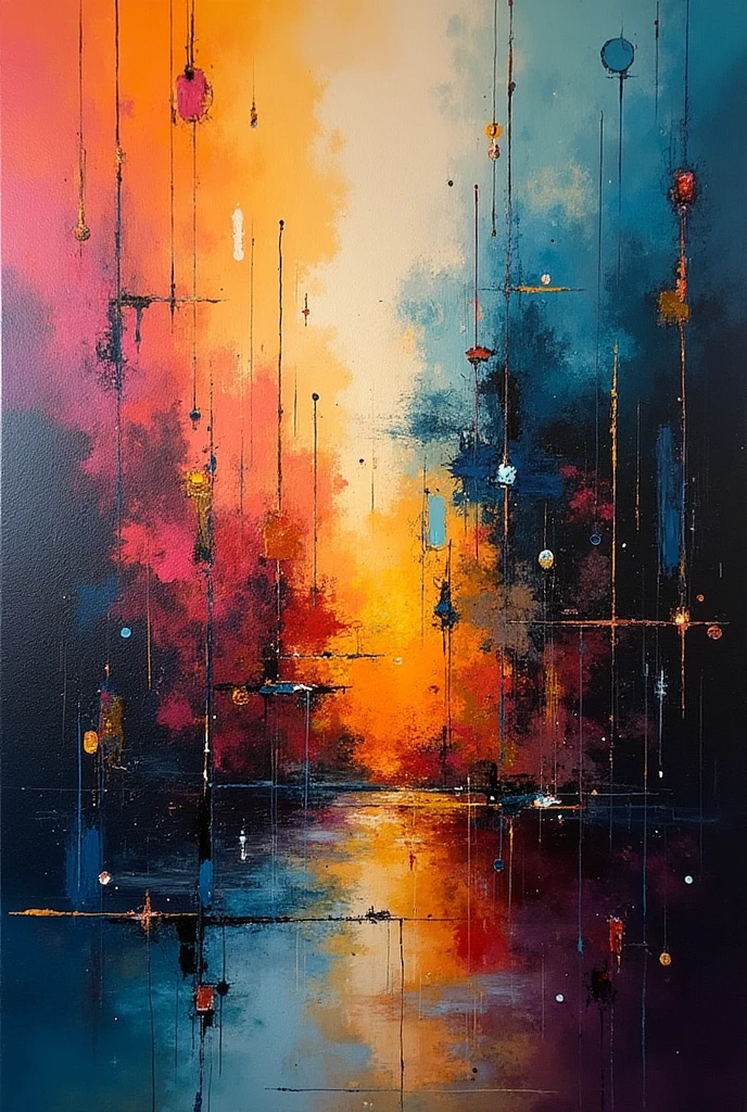 Stable Diffusion Prompt: High resolution abstract art painting on ...