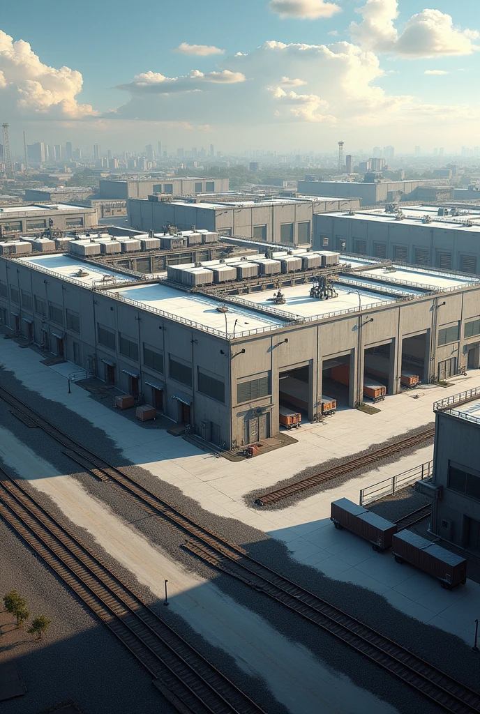 Stable Diffusion Prompt: Plan to build a warehouse for storage and logistics needs