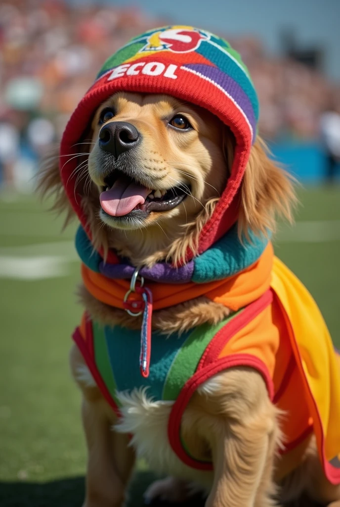 Stable Diffusion Prompt: Juliet: Football fan dog embracing right-wing ...
