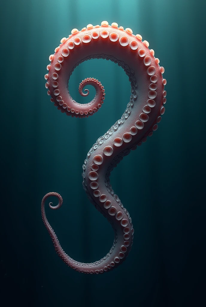 Stable Diffusion Prompt: Octopus tentacle forming question mark