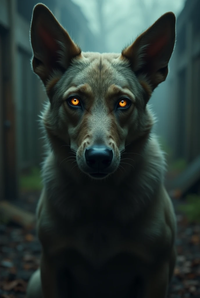 Stable Diffusion Prompt: Macabre dog with human eyes and face for eerie ...