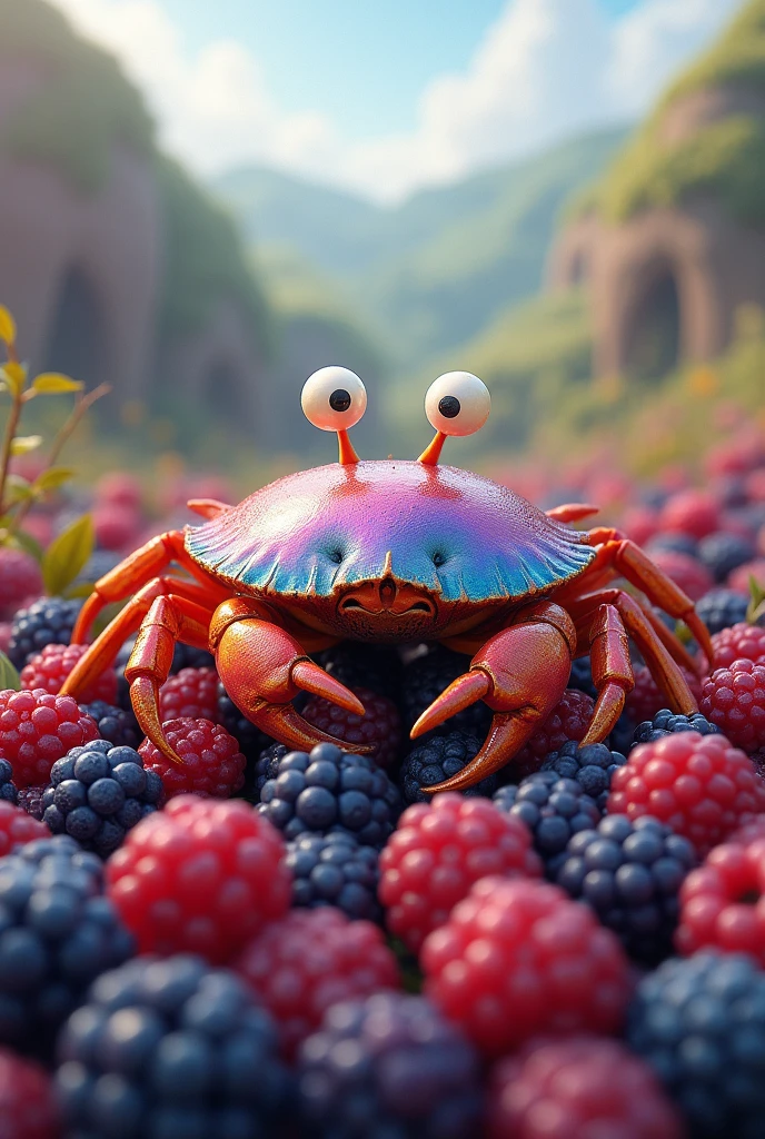 Stable Diffusion Prompt: Crab with berries: flavorful seafood dish ...