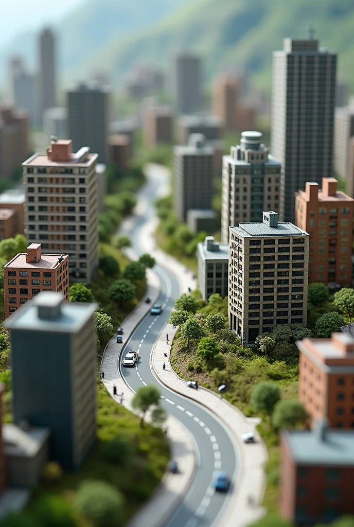 Stable Diffusion Prompt: Cityscape miniature photography: creative ...