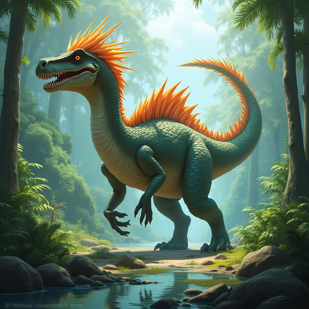 Stable Diffusion Prompt: Indosaurus: Fast, carnivorous dinosaur of Late ...
