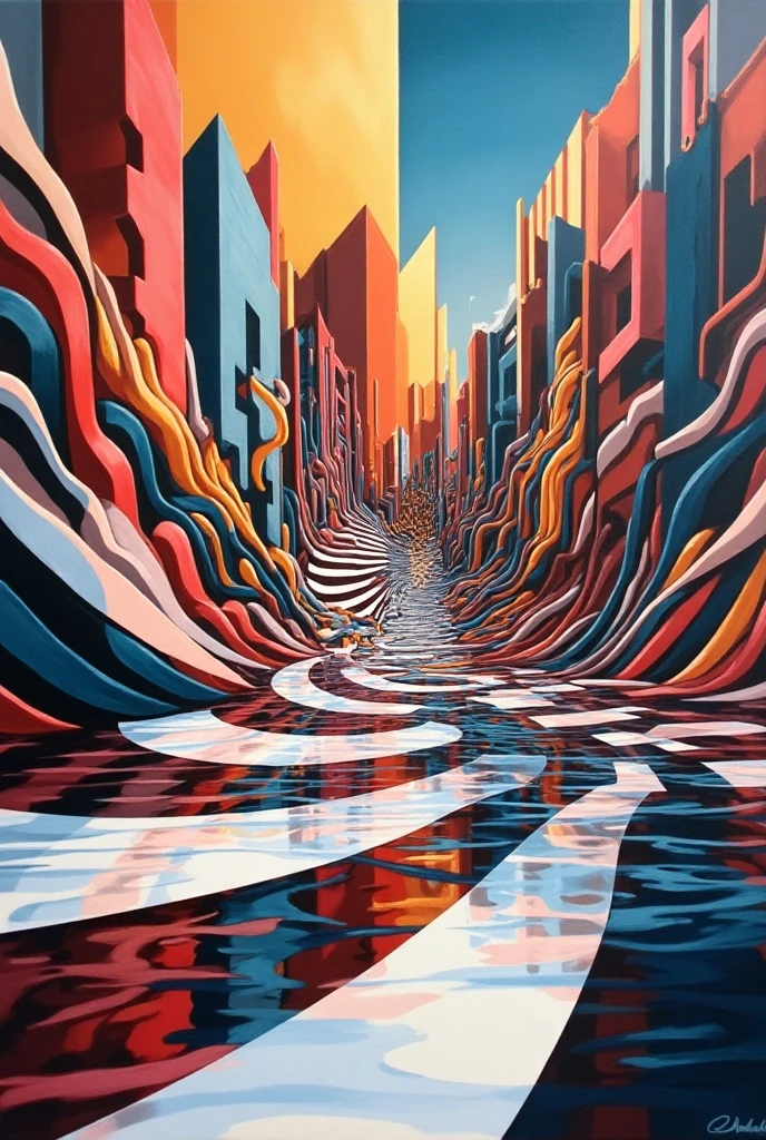 Stable Diffusion Prompt: Optical illusion painting art creates stunning ...
