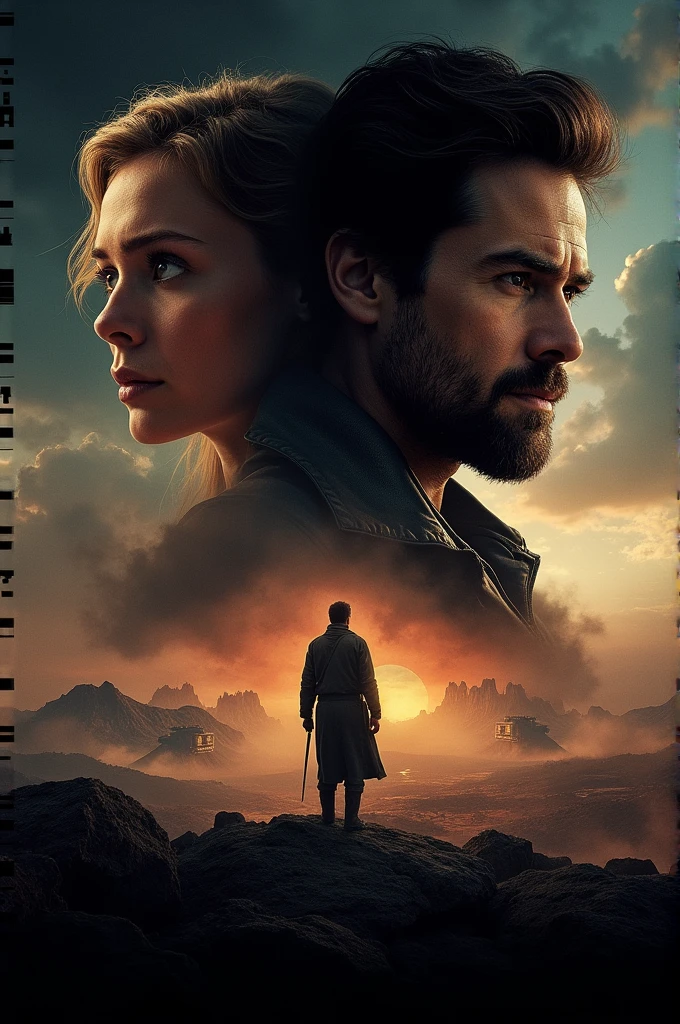 Stable Diffusion Prompt: Epic adventure film poster featuring heroic ...