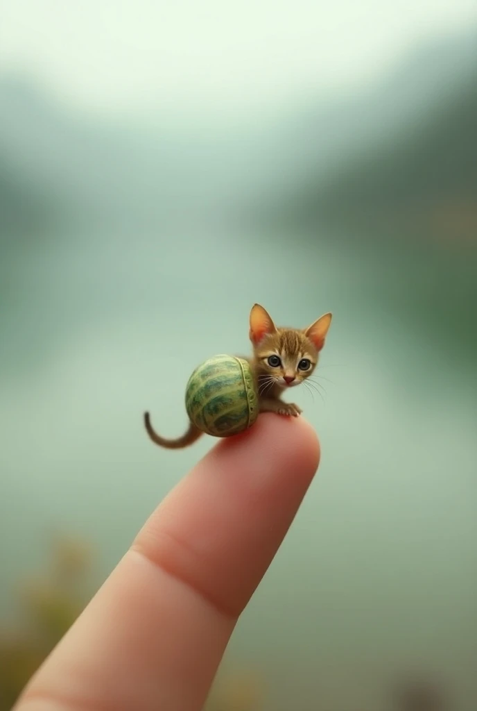 Stable Diffusion Prompt: Tiny kitten perched on finger tip, adorable ...