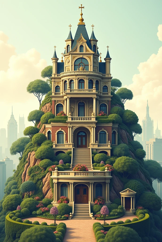 Stable Diffusion Prompt: House pyramid: upper, middle, lower classes ...