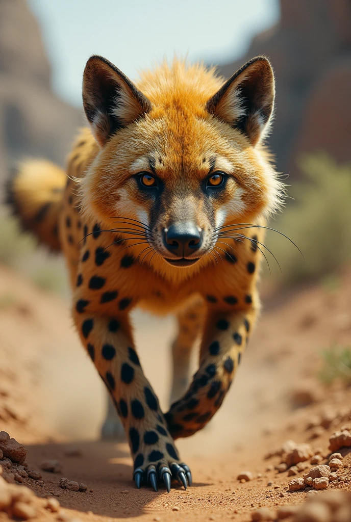 Stable Diffusion Prompt: Mongoose-Hyena hybrid: a rare, fascinating ...