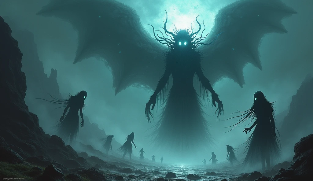 Stable Diffusion Prompt: Evil entities on the astral plane pose ...