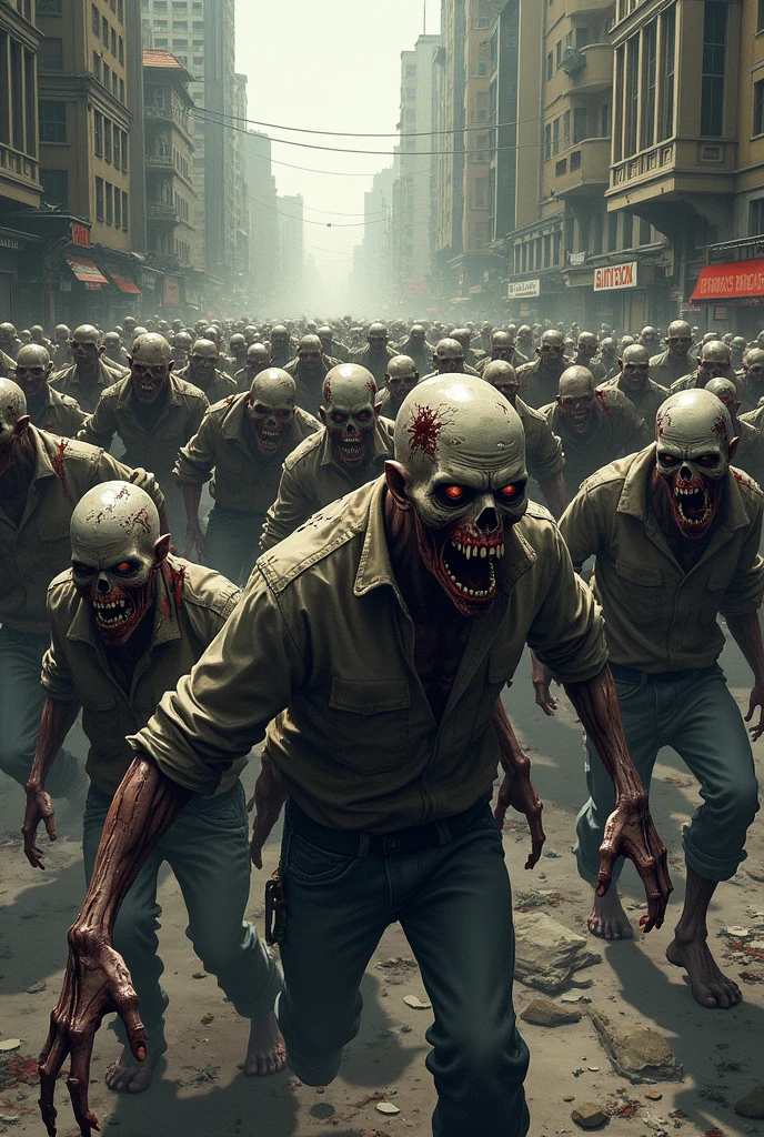Stable Diffusion Prompt: A group zombies, the zombie apocalypse ...