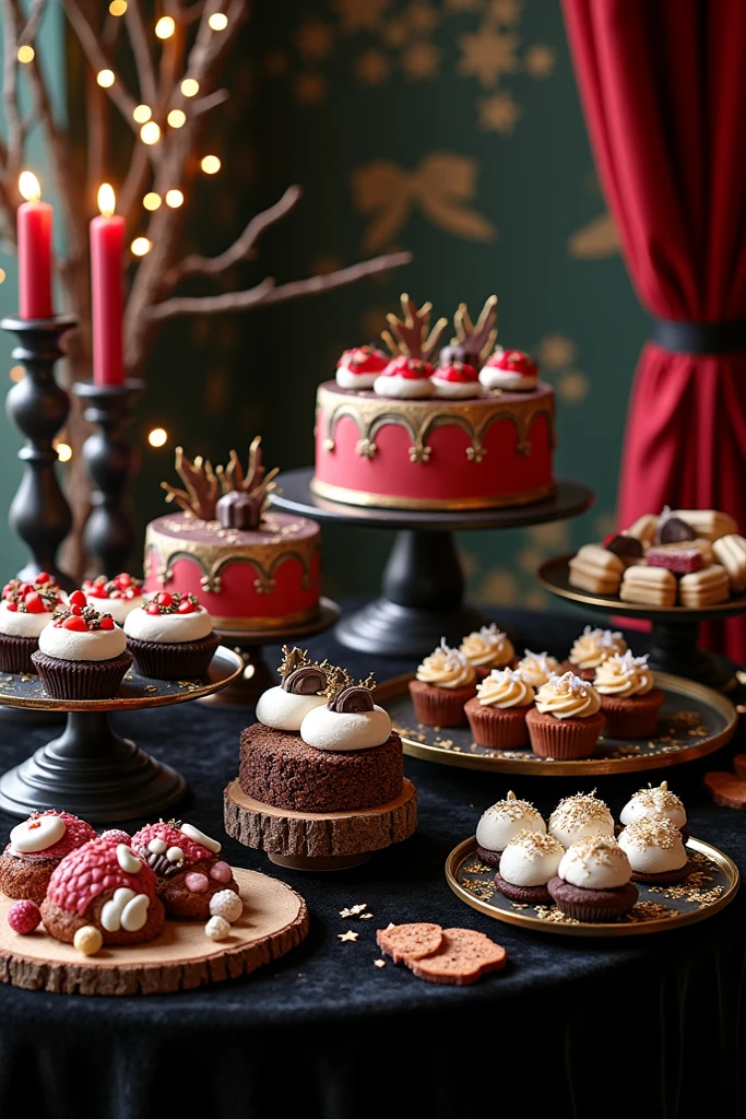 Stable Diffusion Prompt: Maximalist 1x1m business fair table with dark ...