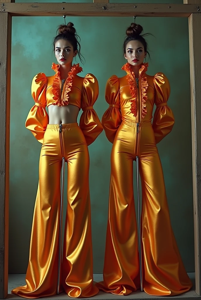 Stable Diffusion Prompt: Sideways close-up of two smiling beautiful ...