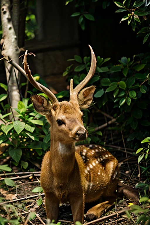 Stable Diffusion Prompt: Small yellow-skinned deer: rare, unique, and ...