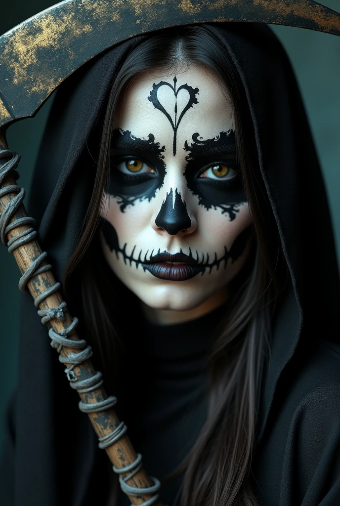 Stable Diffusion Prompt: Seductive Grim Reaper portrait with skull ...