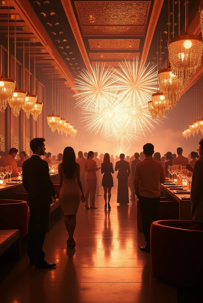 Stable Diffusion Prompt: Chic soirée realiste dans une boîte de nuit ...