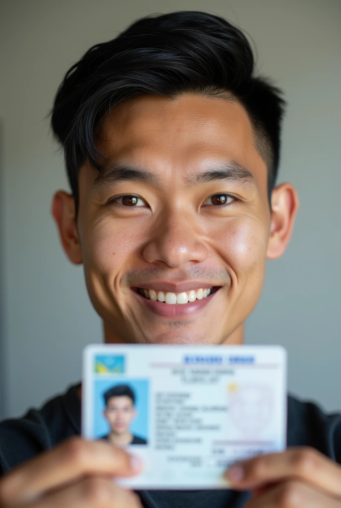 Stable Diffusion Prompt: Filipino-Chinese man's selfie with ID for ...