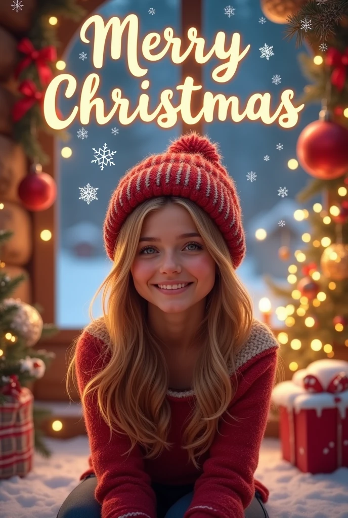 Stable Diffusion Prompt: Festive Christmas image with "Merry Christmas ...