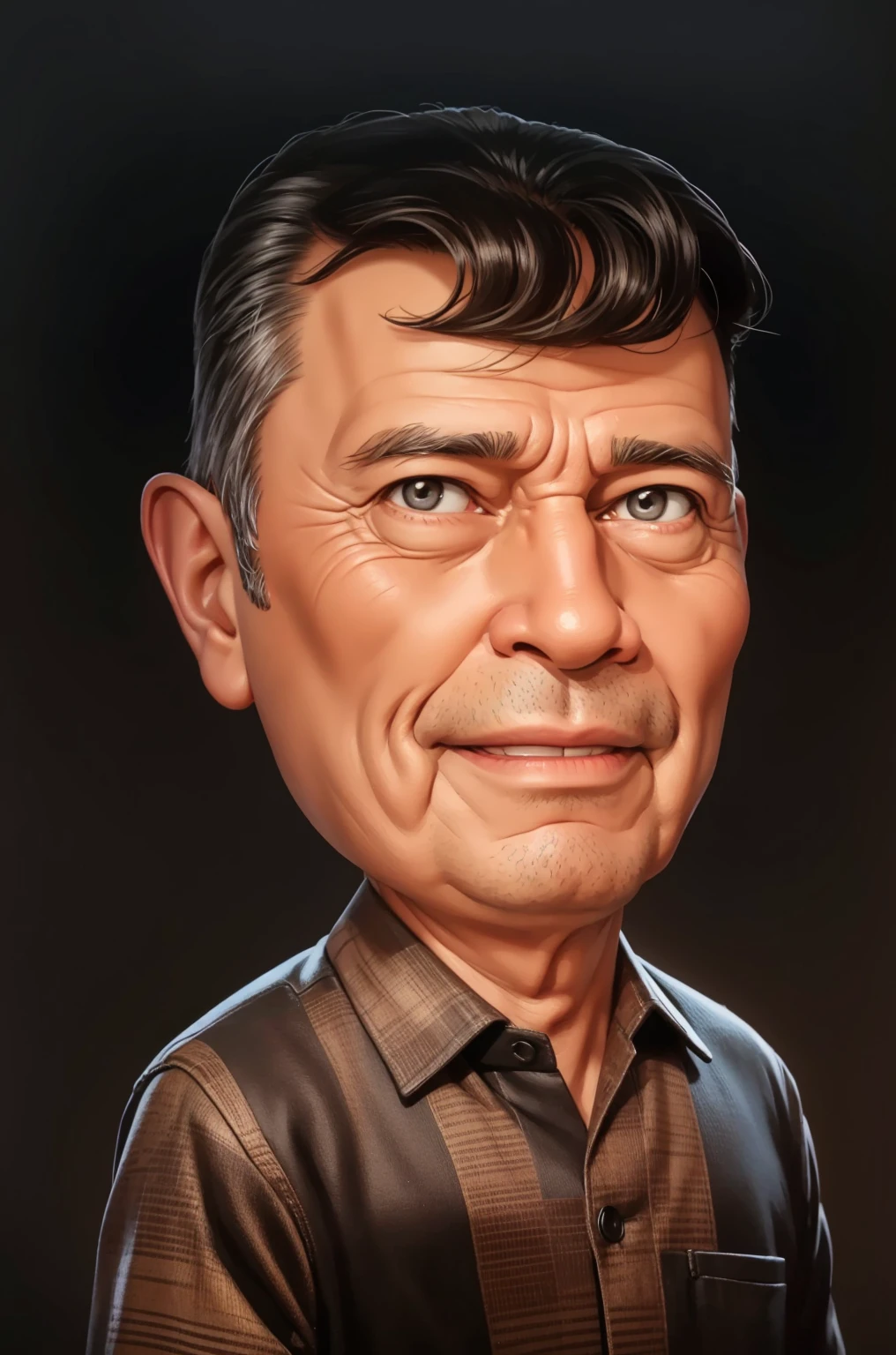 Stable Diffusion Prompt: A close up of a cartoon of a man, Age 60 years ...