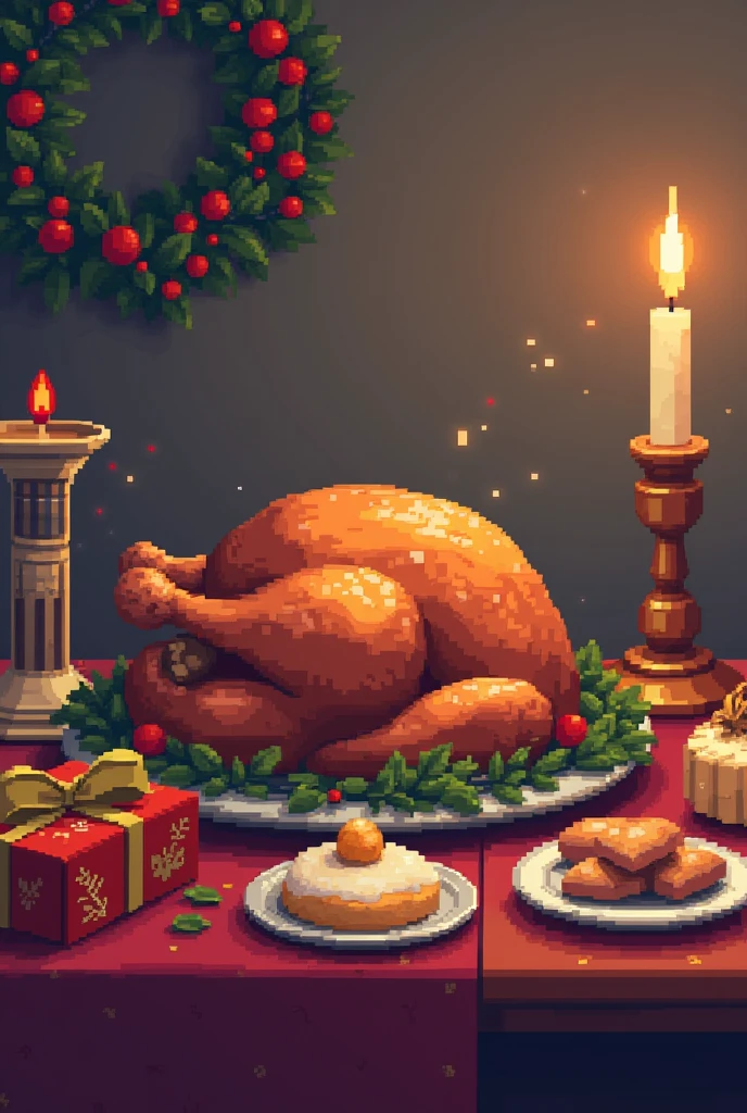 Stable Diffusion Prompt: Christmas Eve table featuring a festive ...